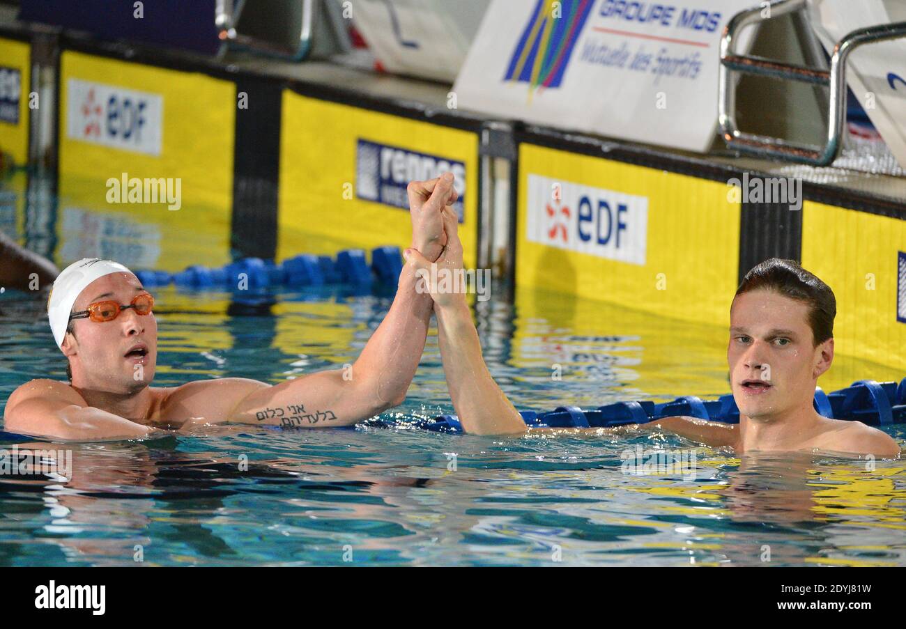 France's Yannick Agnel France's William Meynard during the French ...