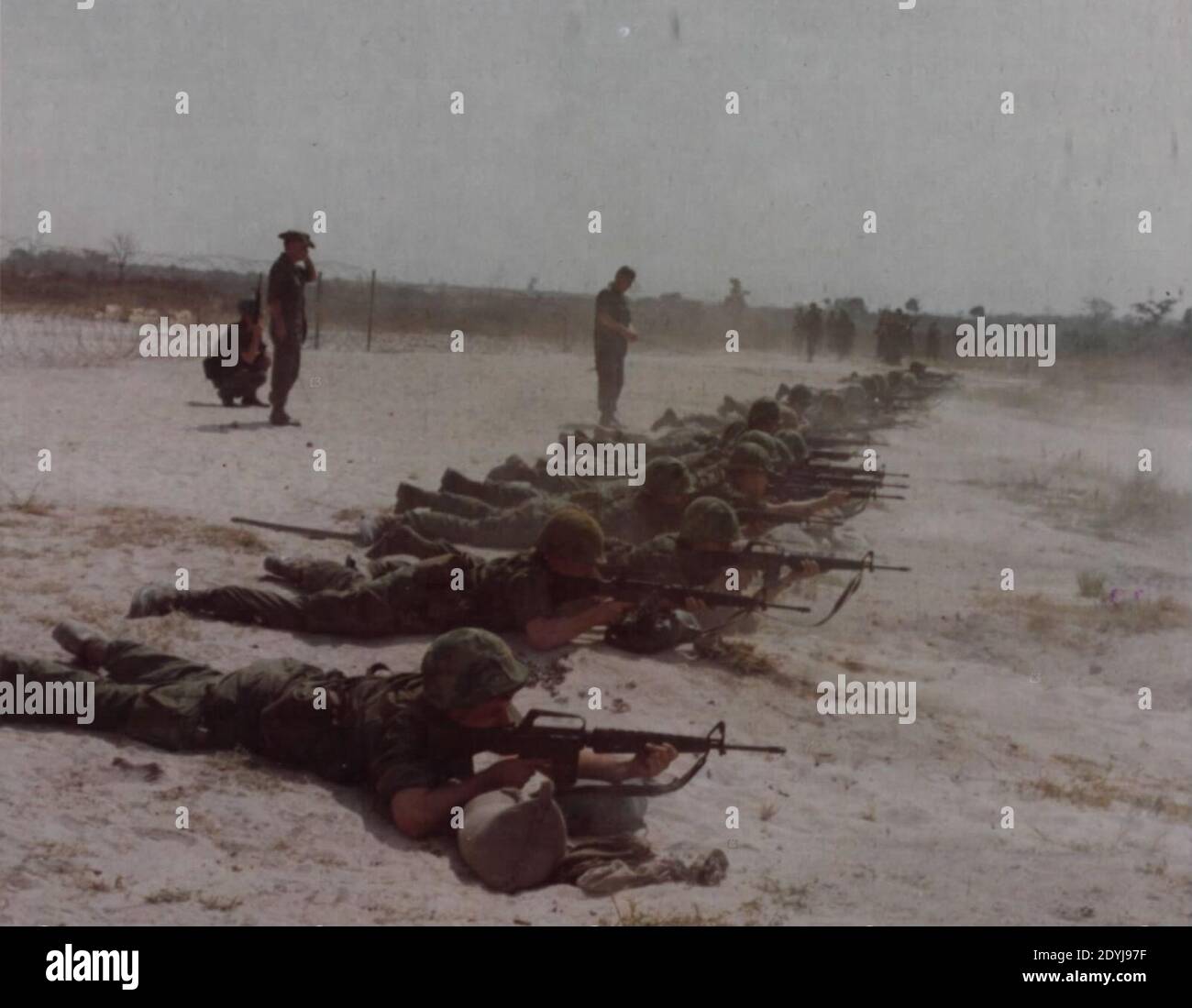 Lai Khe Base firing range, January 1968 Stock Photo - Alamy