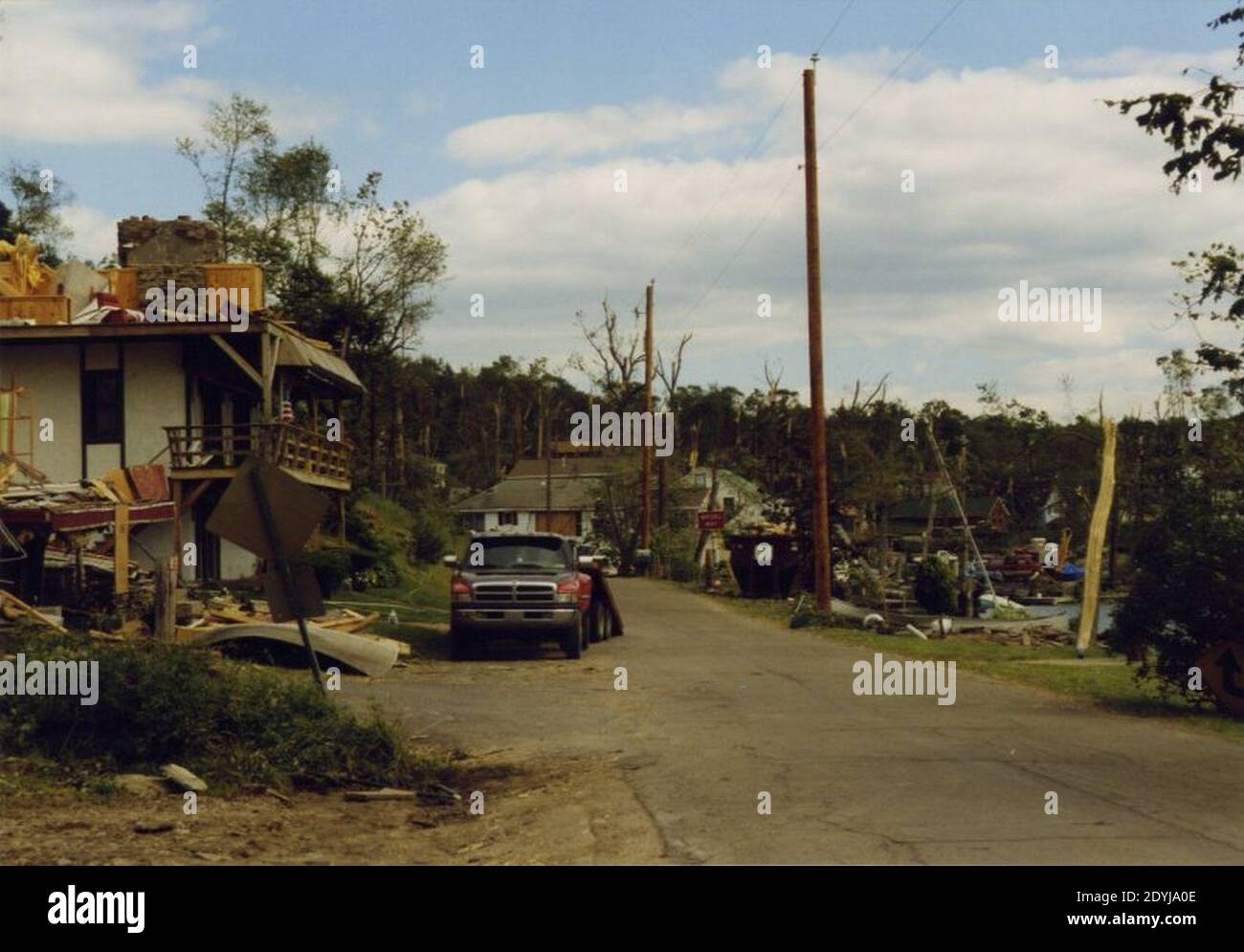 Lake Carey Tornado Damage Stock Photo - Alamy
