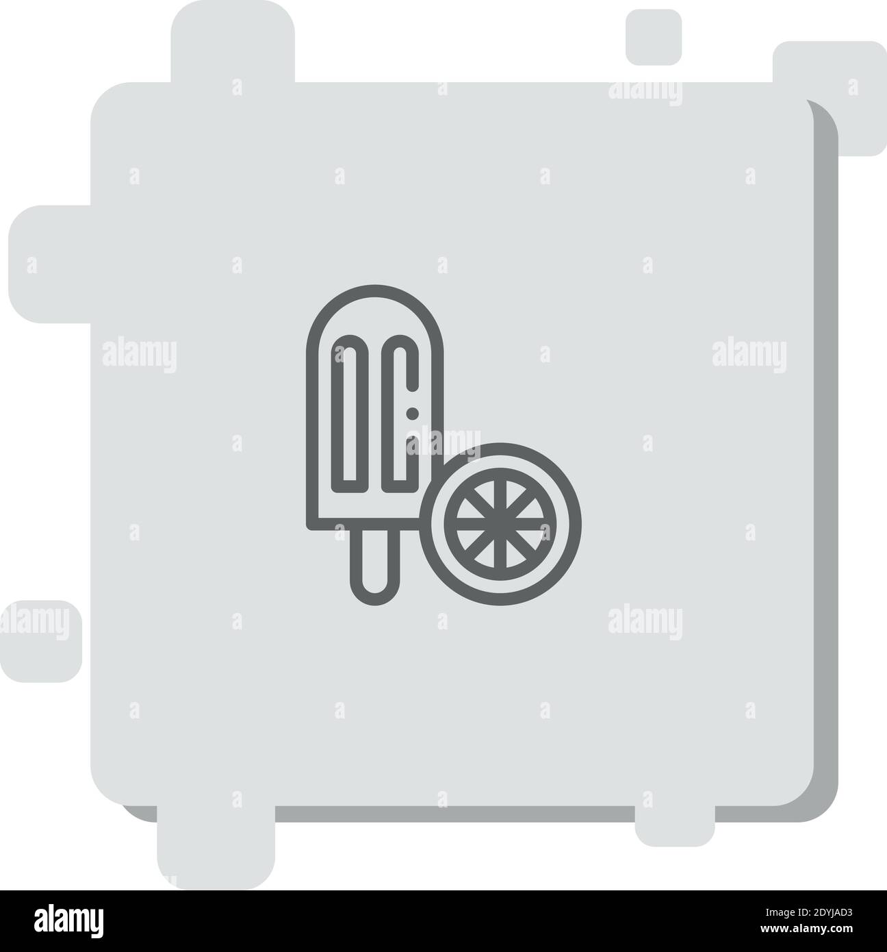 ice pop vector icon modern simple vector illustration Stock Vector ...