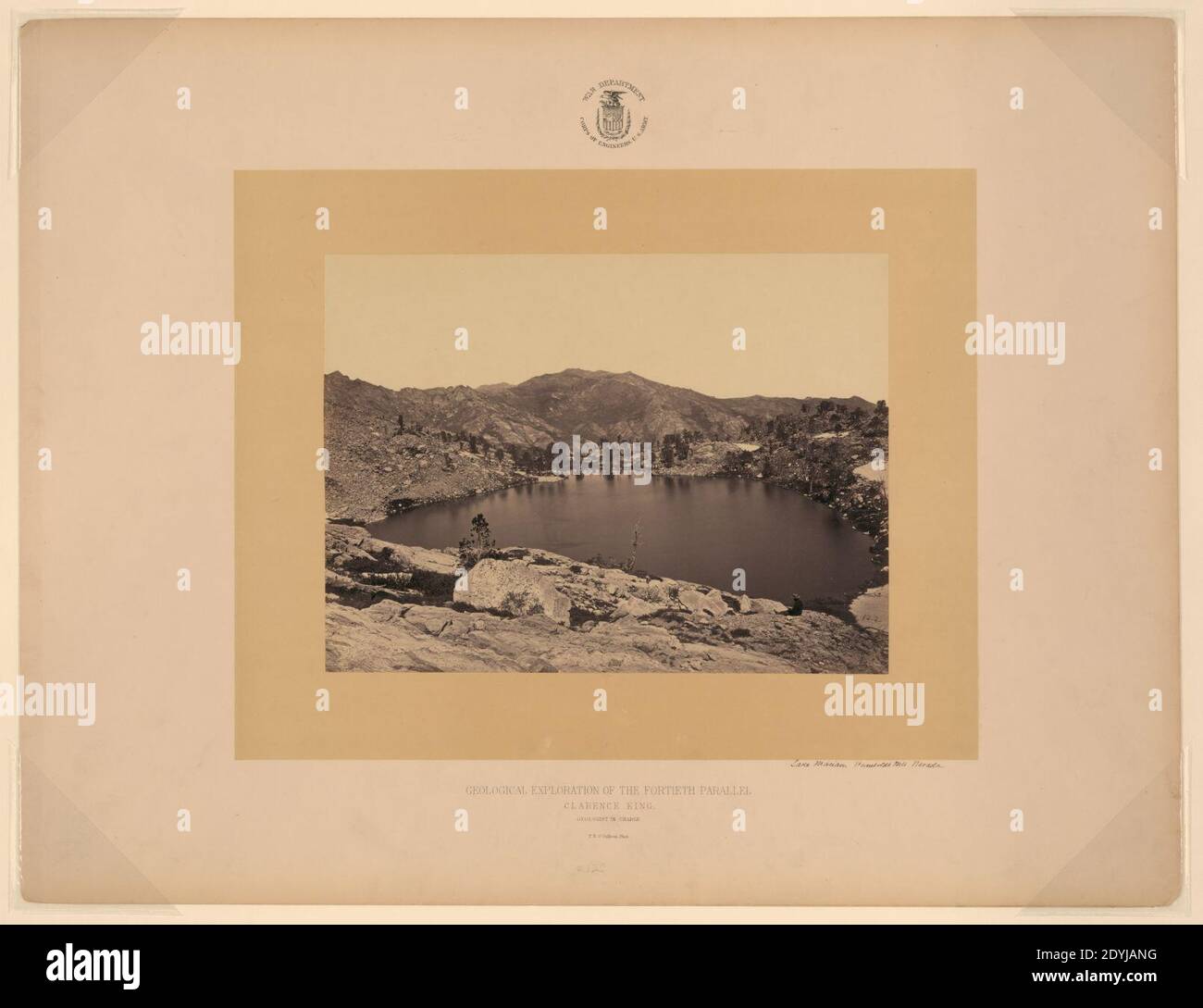 Lake Marian, Humboldt Mts, Nevada - T. H. O'Sullivan, phot Stock Photo ...
