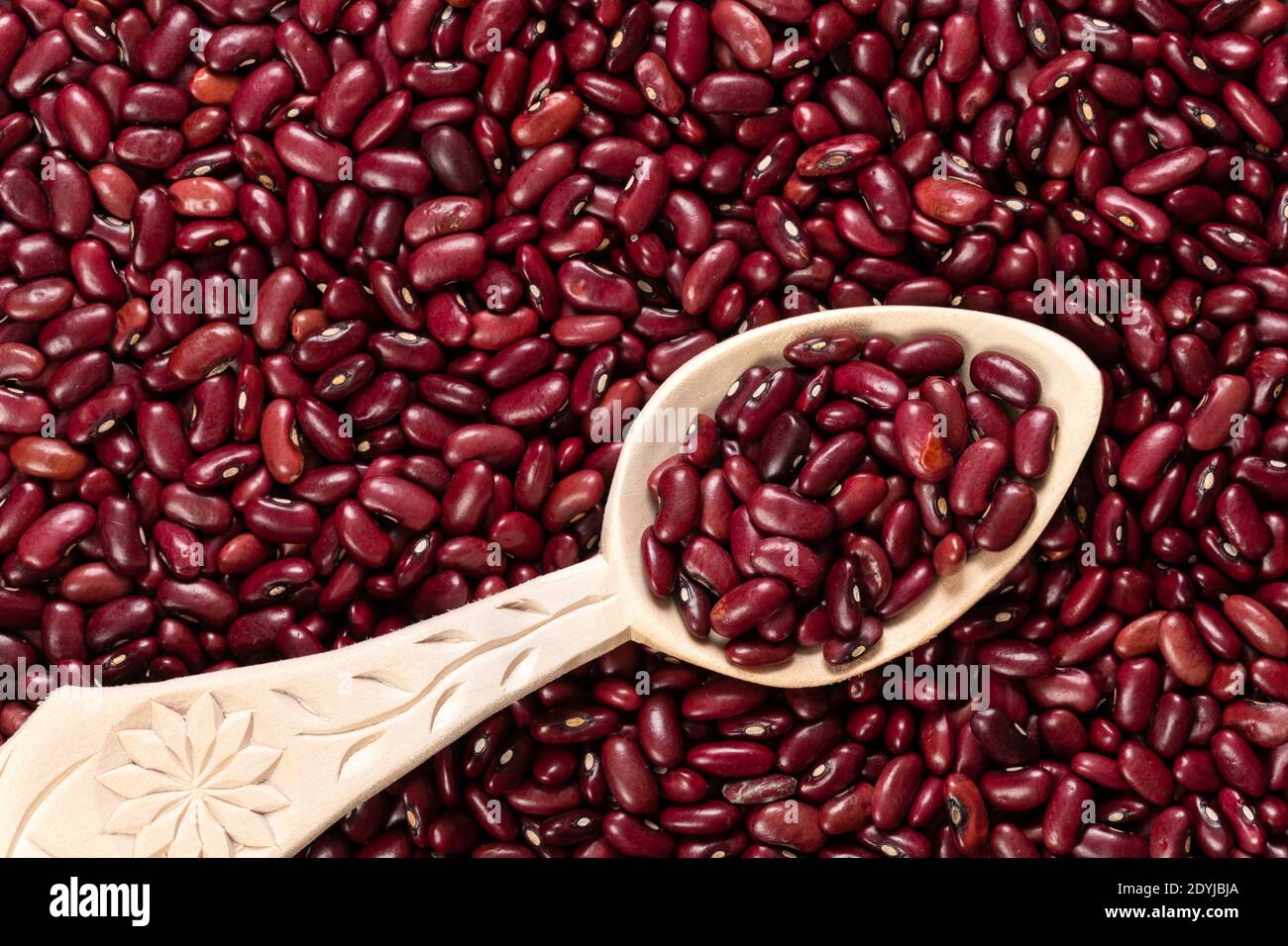 Grain of red bean seeds background and texture. Top view Stock Photo ...