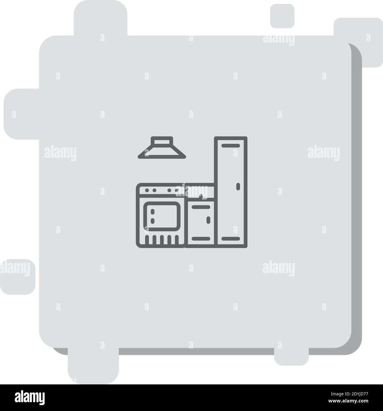 kitchen vector icon modern simple vector illustration Stock Vector ...
