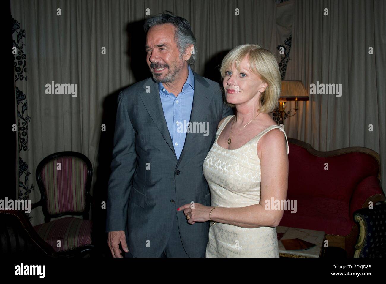 Pascal Cromback and Elisa Servier attending the 'Divamour' Launching ...