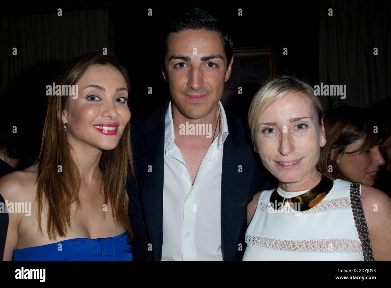 Isabella Orsini, her husband Prince Edouard de Ligne and Sabrina ...