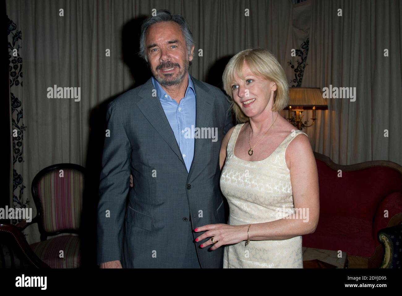 Pascal Cromback and Elisa Servier attending the 'Divamour' Launching ...