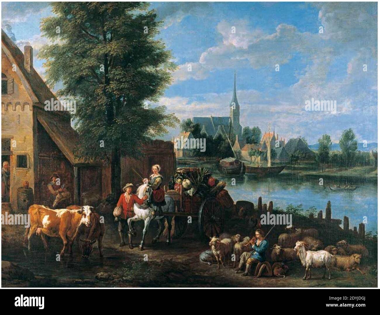 The vegetable vendor Cut Out Stock Images & Pictures - Alamy