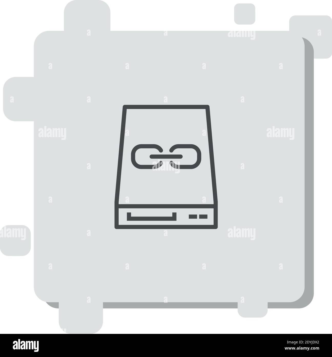 slave hard drive vector icon modern simple vector illustration Stock ...