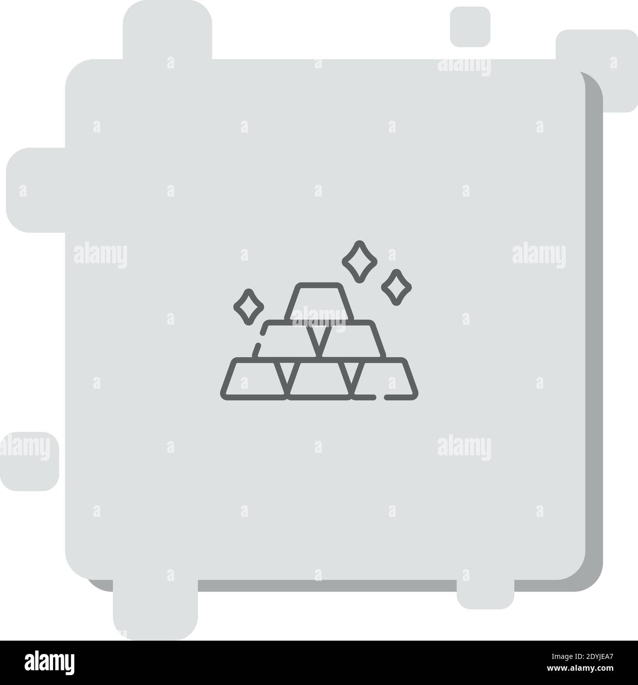 Gold Ingots vector icon modern simple vector illustration Stock Vector ...
