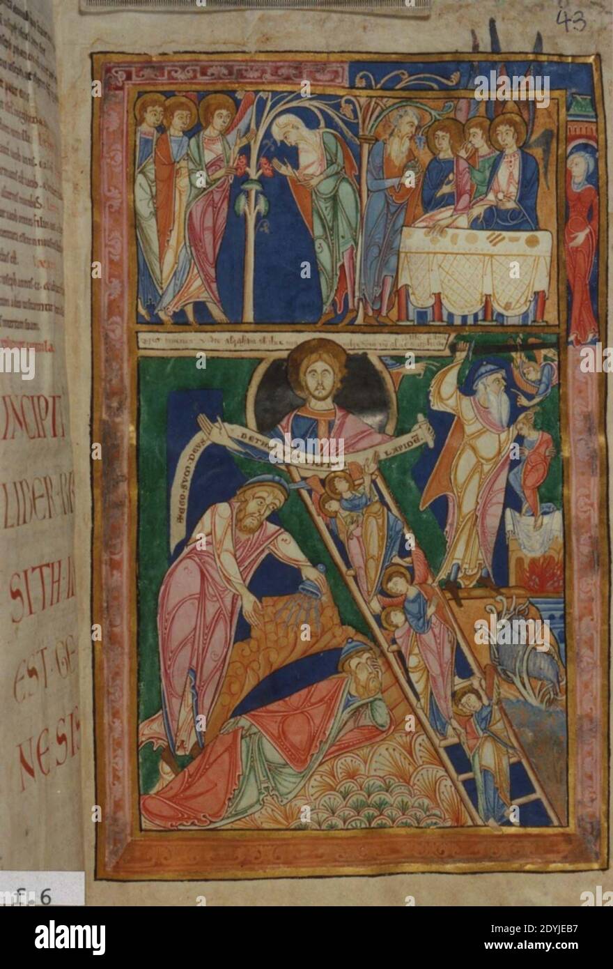 Lambeth Bible - MS3 f6 (Genesis Frontispiece Stock Photo - Alamy