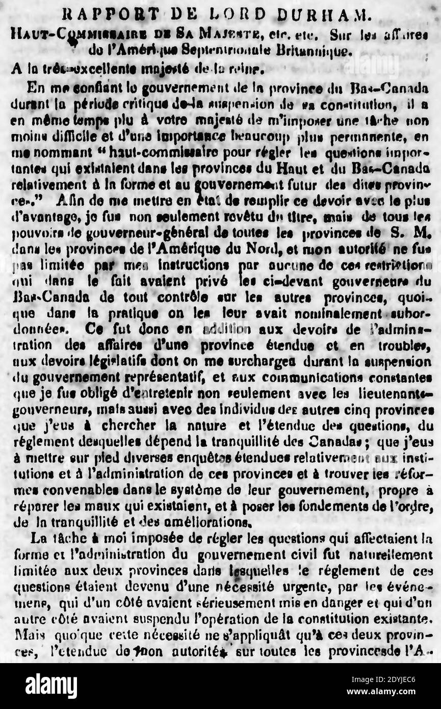 Lord durham hi-res stock photography and images - Alamy