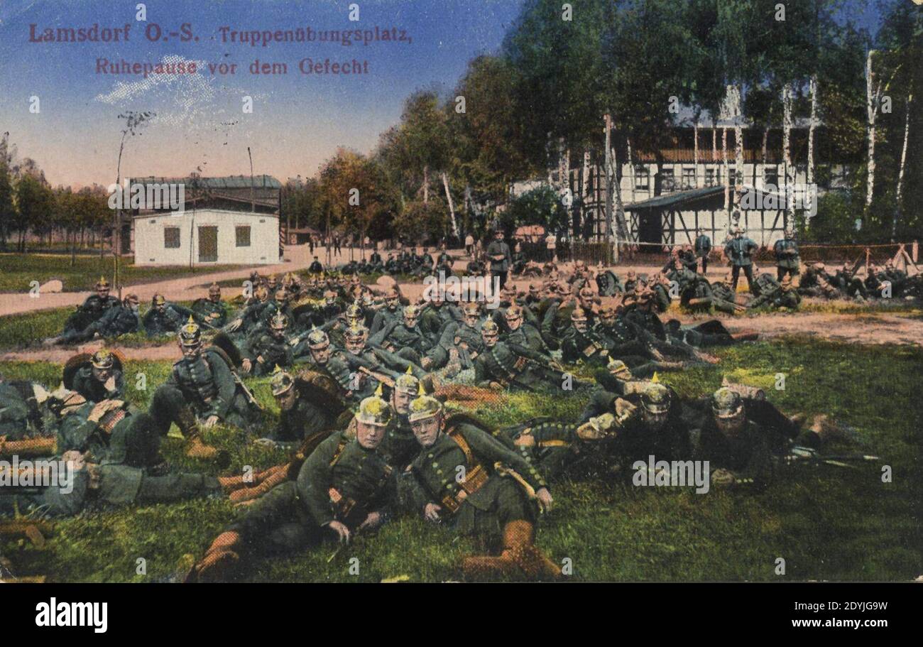 Lamsdorf, Schlesien - Truppenübungsplatz Stock Photo - Alamy