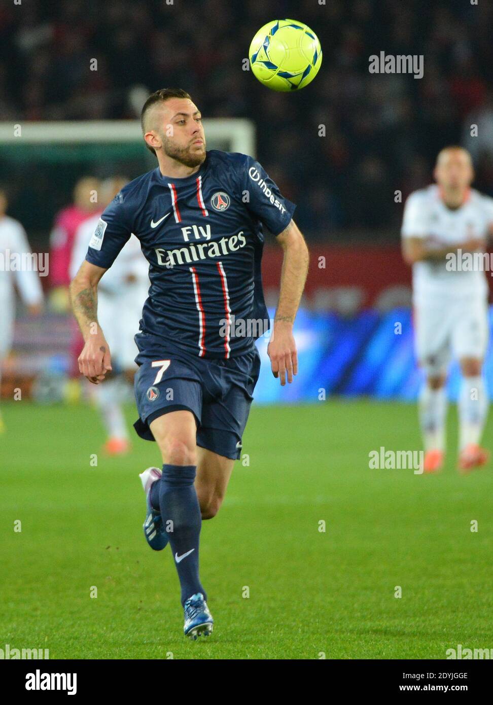 PSG's Jeremy Menez during the French First League soccer match PSG vs ...