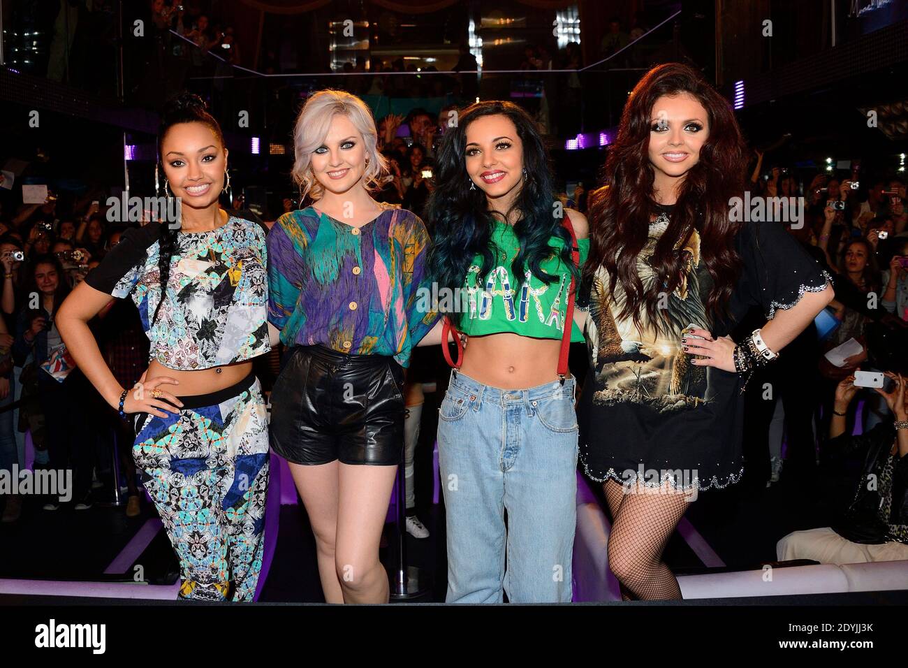 Little Mix performs live during a private showcase at VIP Room in Paris ...