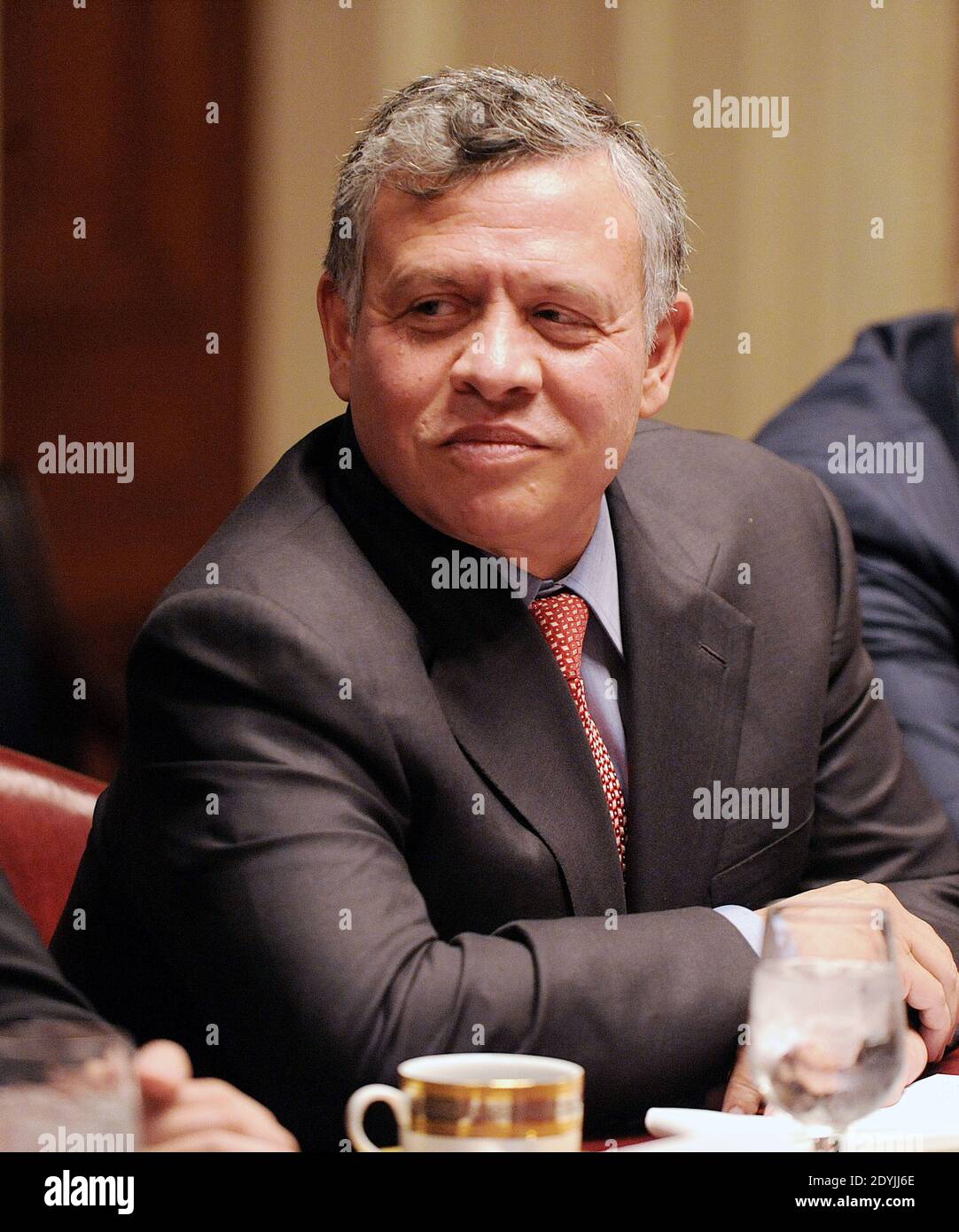 Jordans king abdullah meets u s hi-res stock photography and images - Alamy