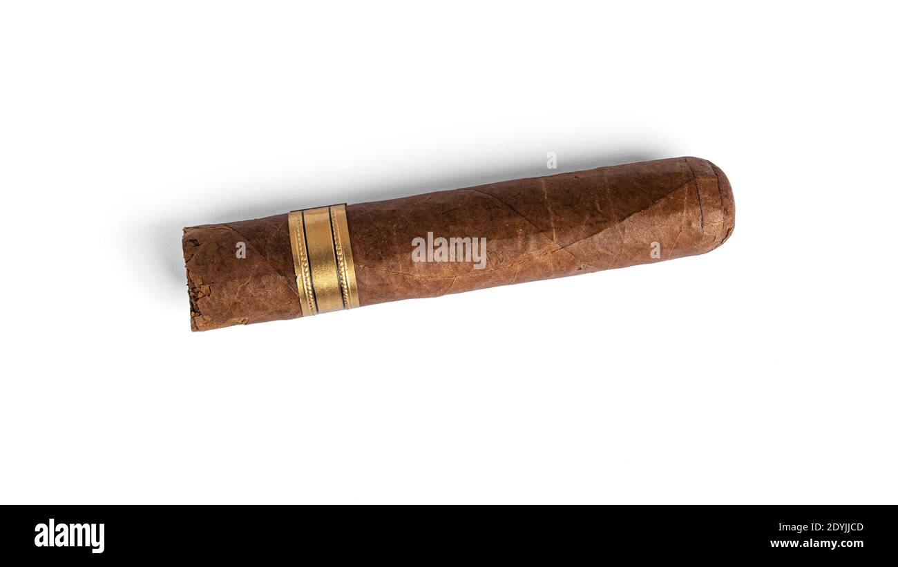 Cigar on white background. . High quality photo Stock Photo - Alamy