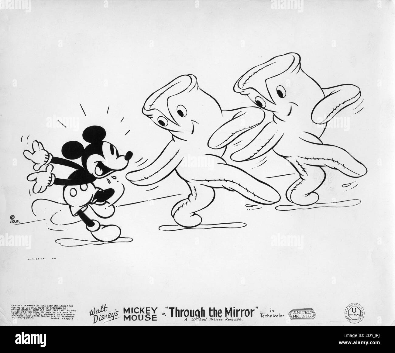 WALT DISNEY's MICKEY MOUSE in THRU THE MIRROR 1936 director DAVID HAND ...