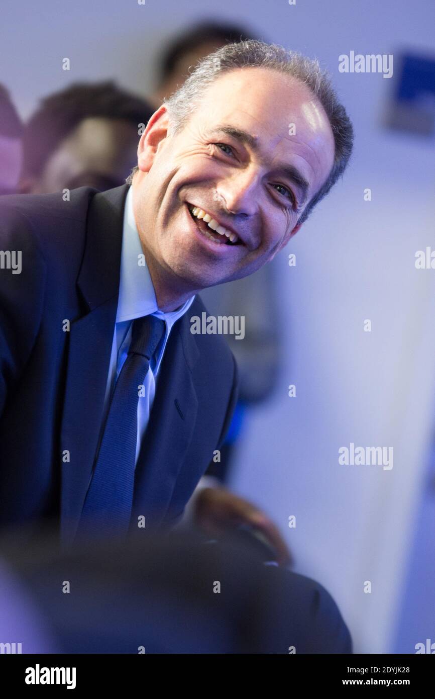 UMP opposition right-wing party President Jean-Francois Cope attends an ...