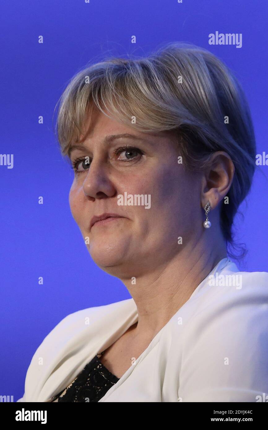Nadine Morano attending a Convention on Work held at the UMP ...