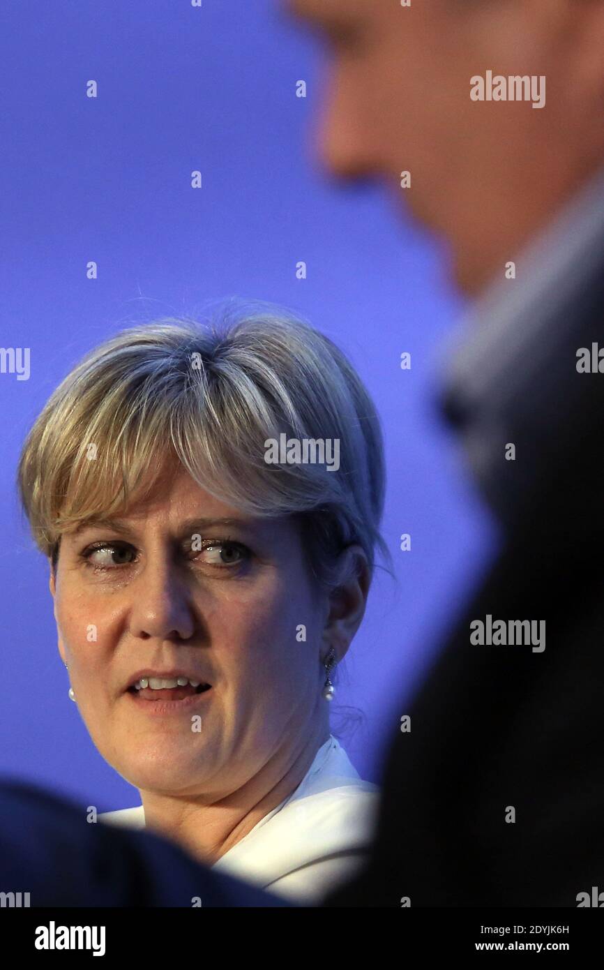 Nadine Morano attending a Convention on Work held at the UMP ...