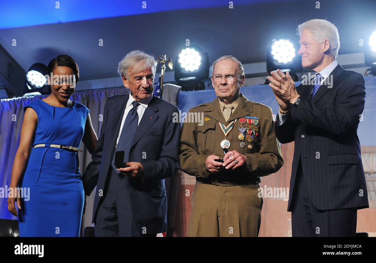 World War II veteran Scottie Ooton (3rd L) who helped to liberate a ...