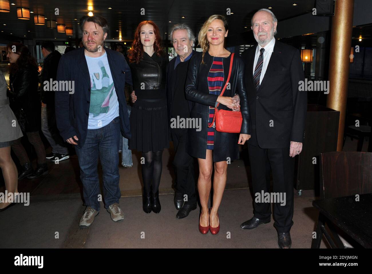 Director Nick Quinn, Audrey Fleurot, Pierre Arditi, Julie Ferrier and ...