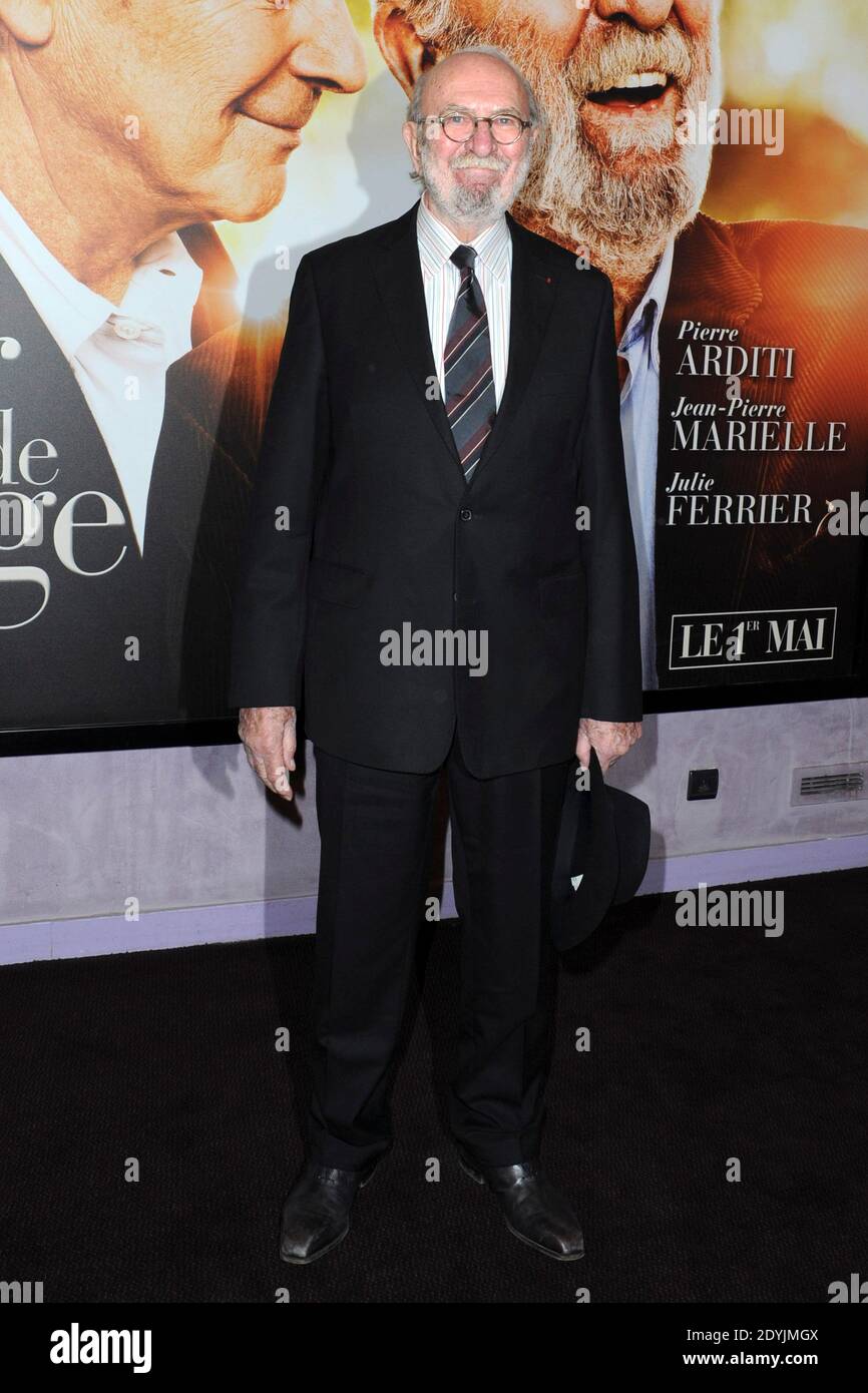 Jean-Pierre Marielle attending the premiere of 'La Fleur de l'Age' at ...