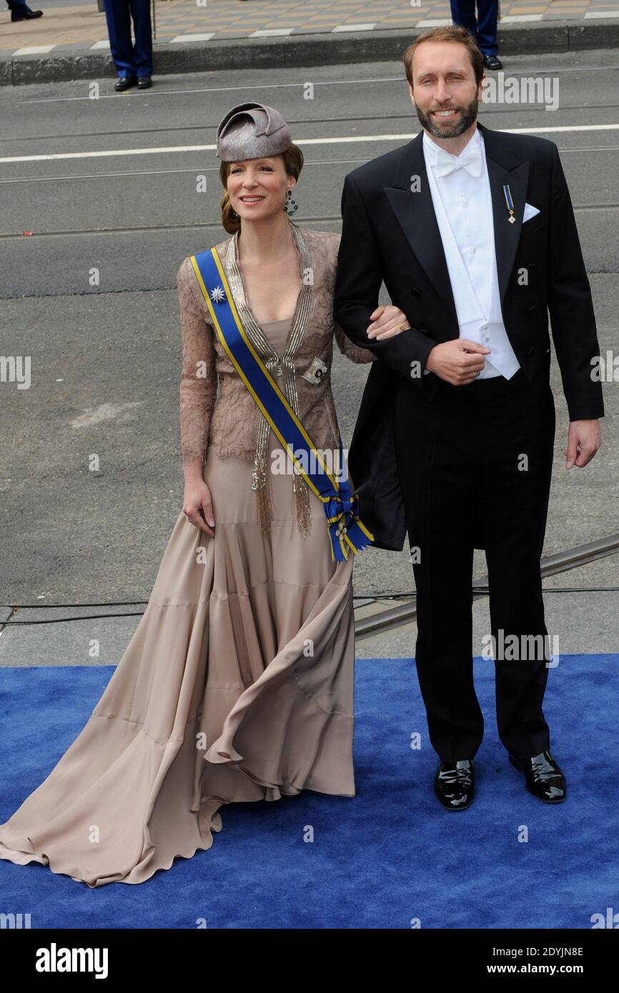 Princess Margarita and Tjalling ten Cate attending the Investiture ...