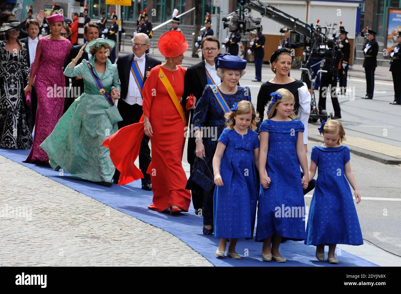 Queen Beatrix, Princess Mabel and the daughters of King Willem ...
