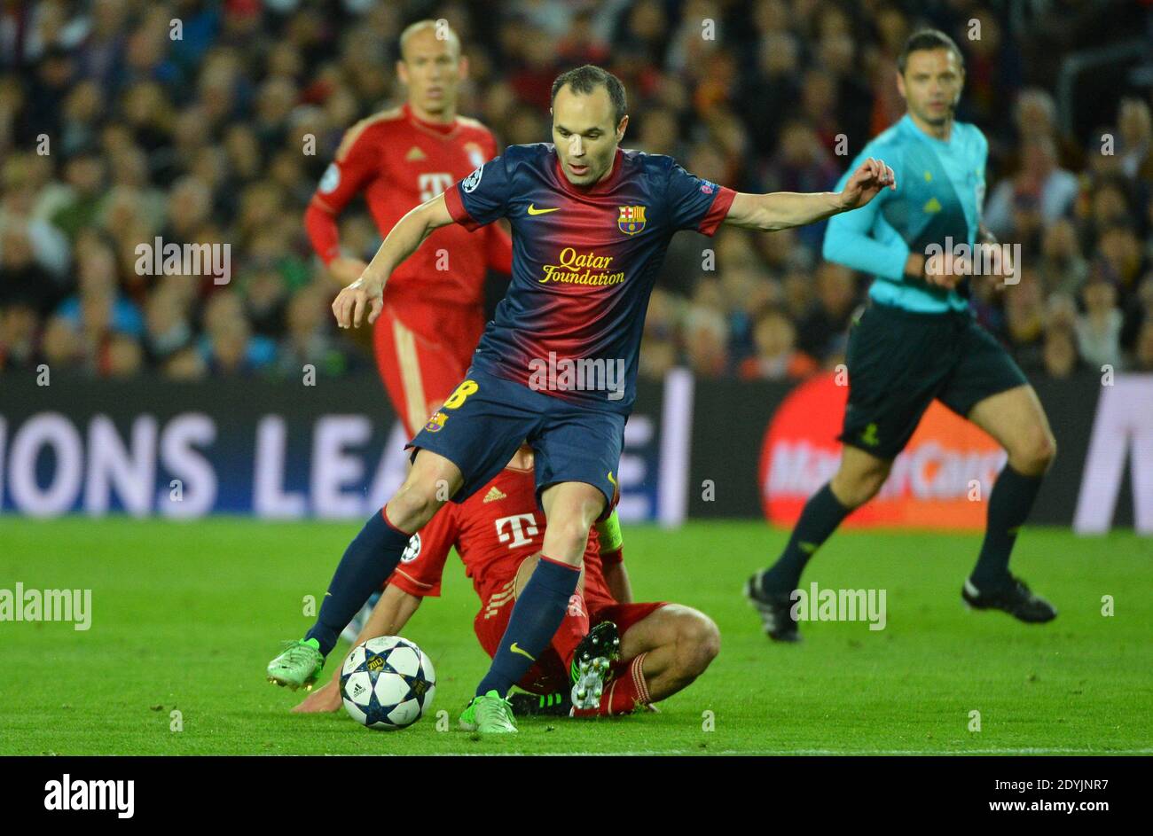 FC Barcelona's Andres Iniesta during the UEFA Champions League semi ...