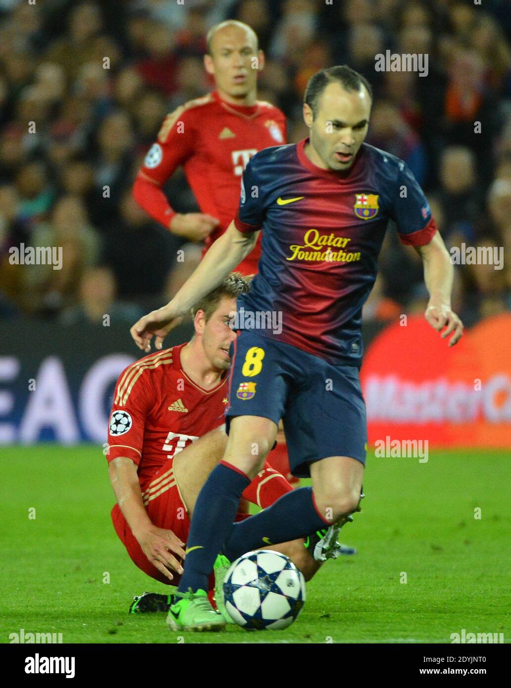 FC Barcelona's Andres Iniesta during the UEFA Champions League semi ...