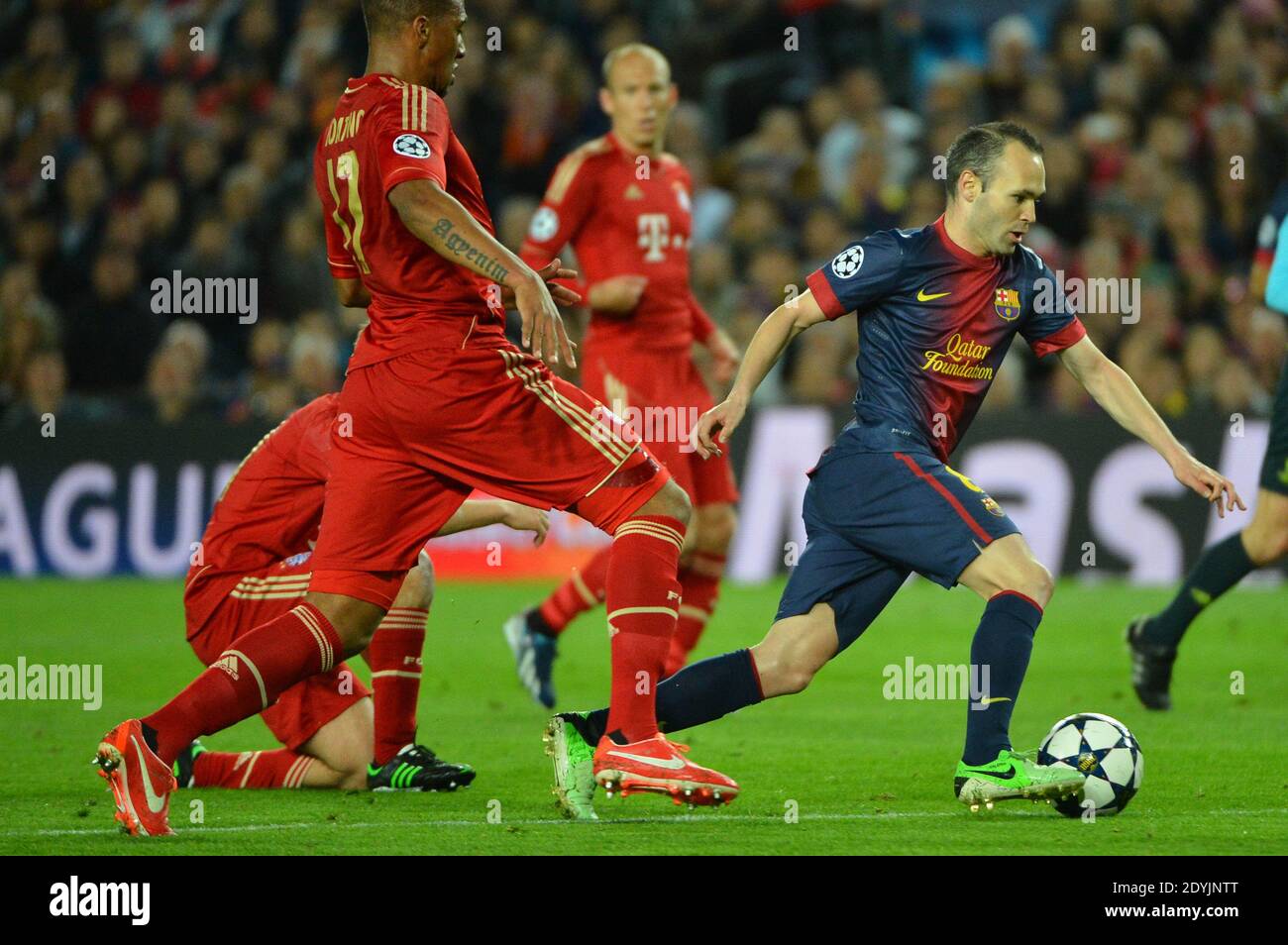 FC Barcelona's Andres Iniesta during the UEFA Champions League semi ...