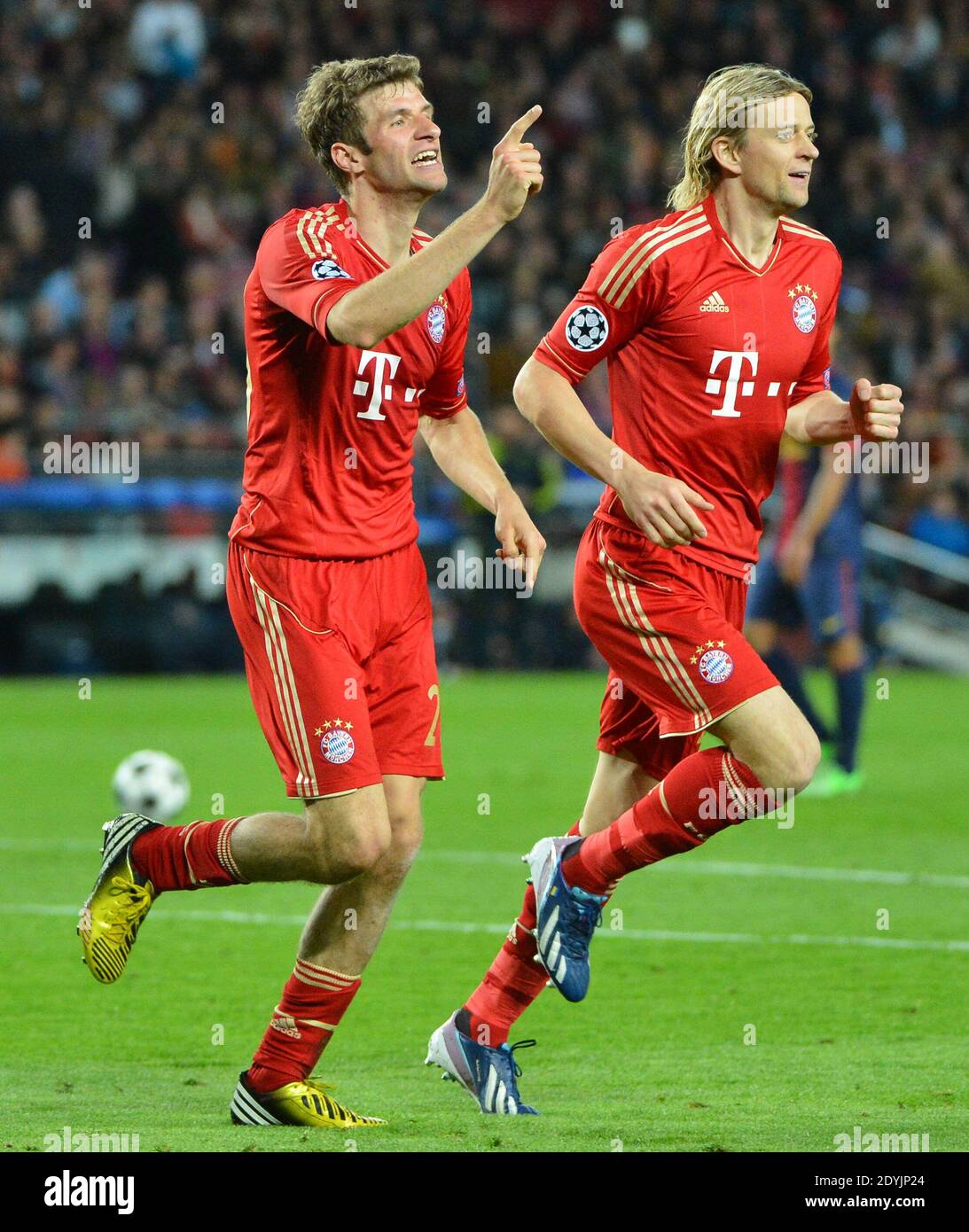 FC Bayern's Thomas Mueller during the UEFA Champions League semi final ...