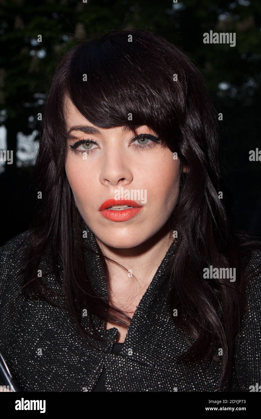 Alex Hepburn arriving at the French TV Show 'Champs Elysees' held at ...
