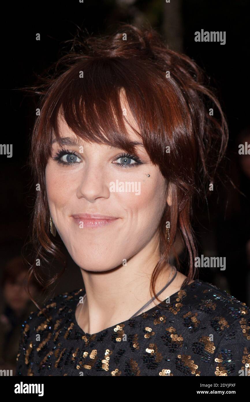 Zaz arriving for the taping of TV Show 'Champs-Elysees' held at Studio ...