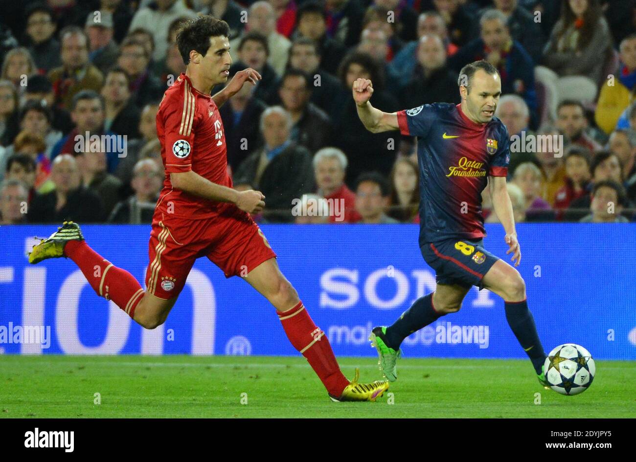 FC Barcelona's Andres Iniesta during the UEFA Champions League Semi ...