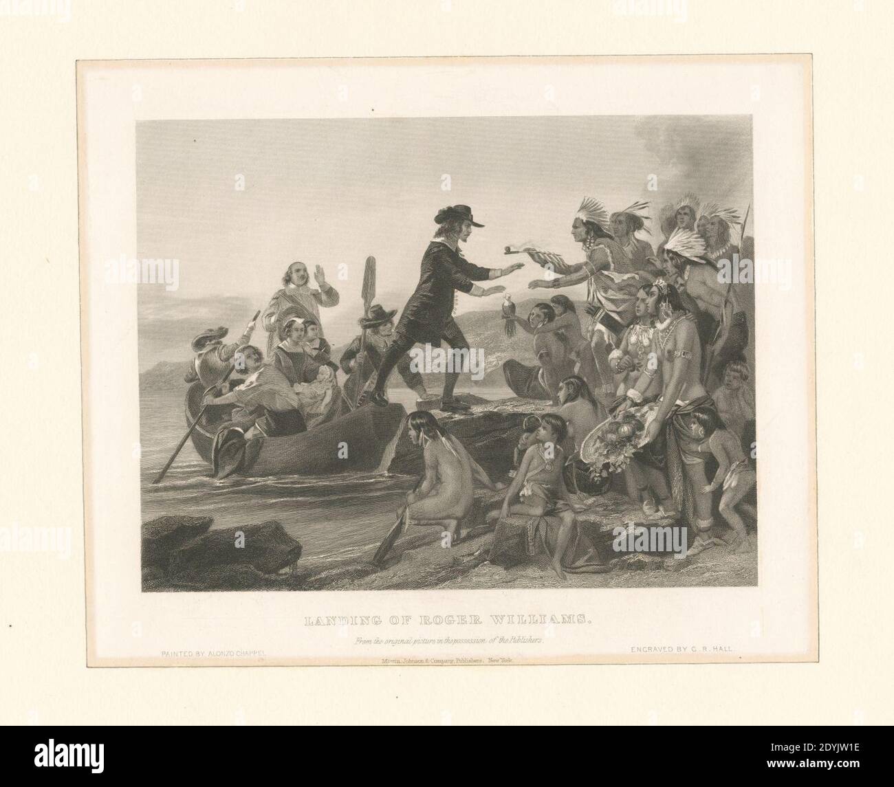 Landing of Roger Williams Stock Photo - Alamy