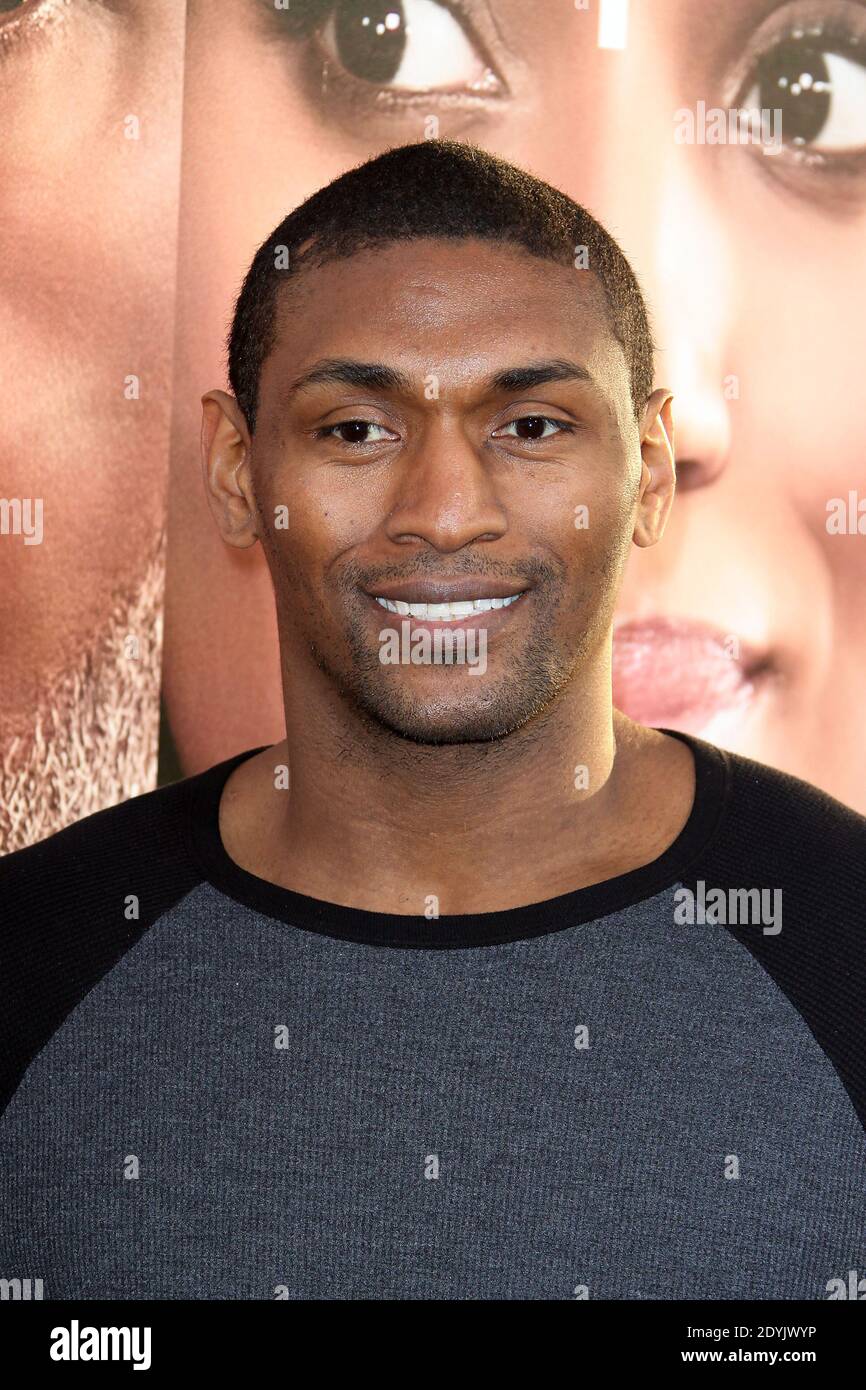 Metta World Peace arrives to the premiere of 'Peeples' in Hollywood ...