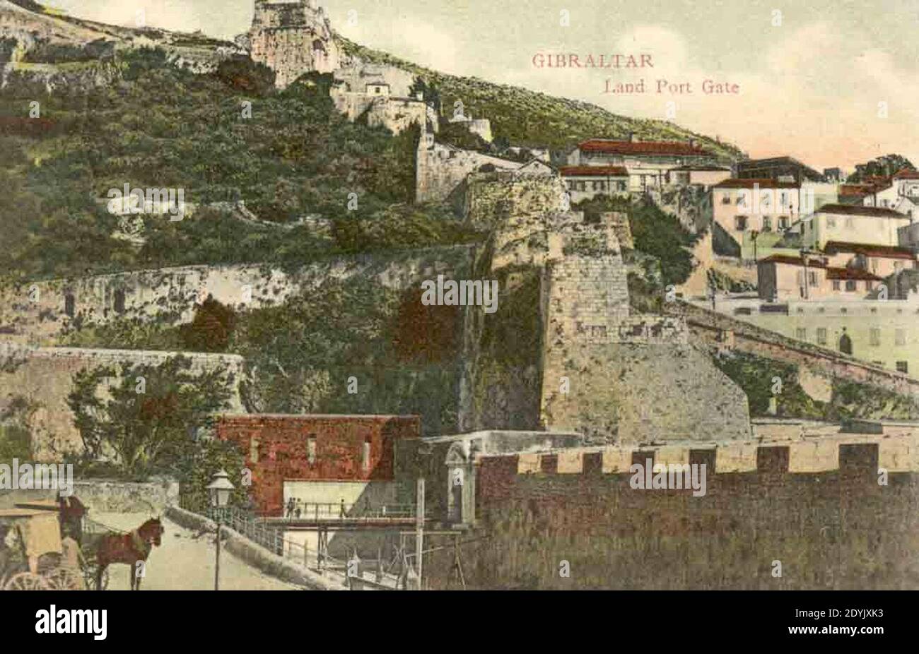 Landport Gate and Moorish Castle Stock Photo - Alamy