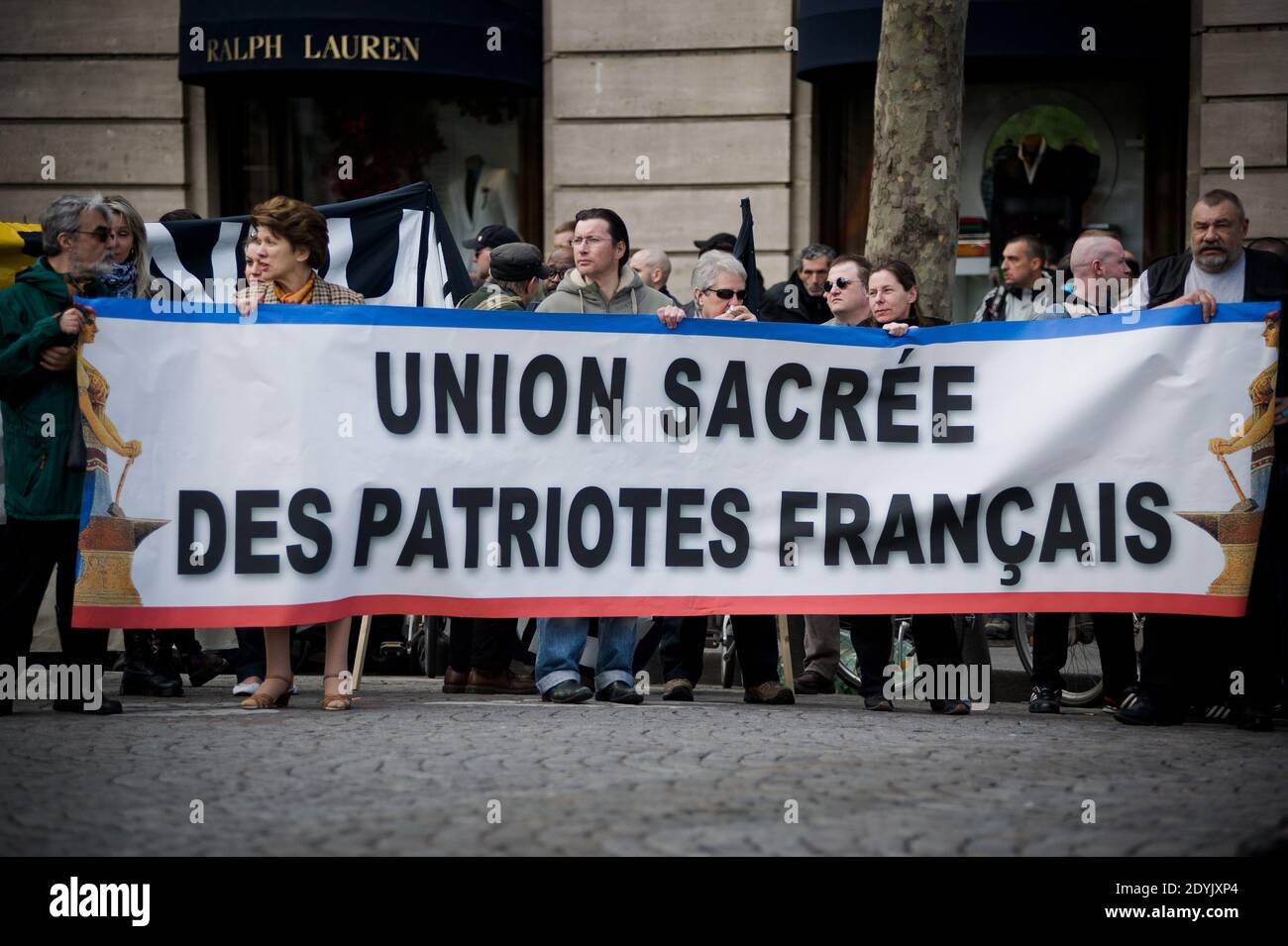 Nationalist groups take part in Paris, France on May 12, 2013, in a ...
