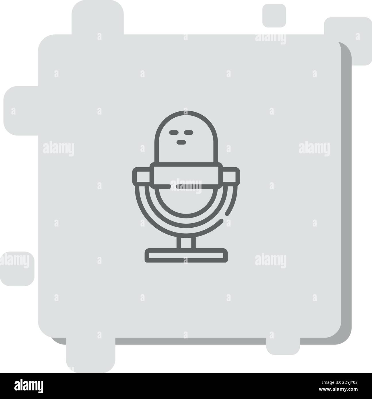 microphone vector icon modern simple vector illustration Stock Vector ...