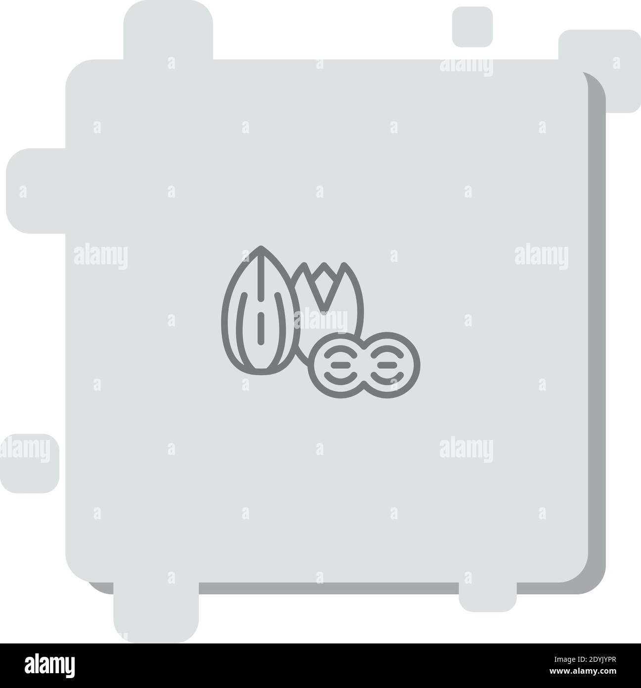 nuts vector icon modern simple vector illustration Stock Vector Image ...