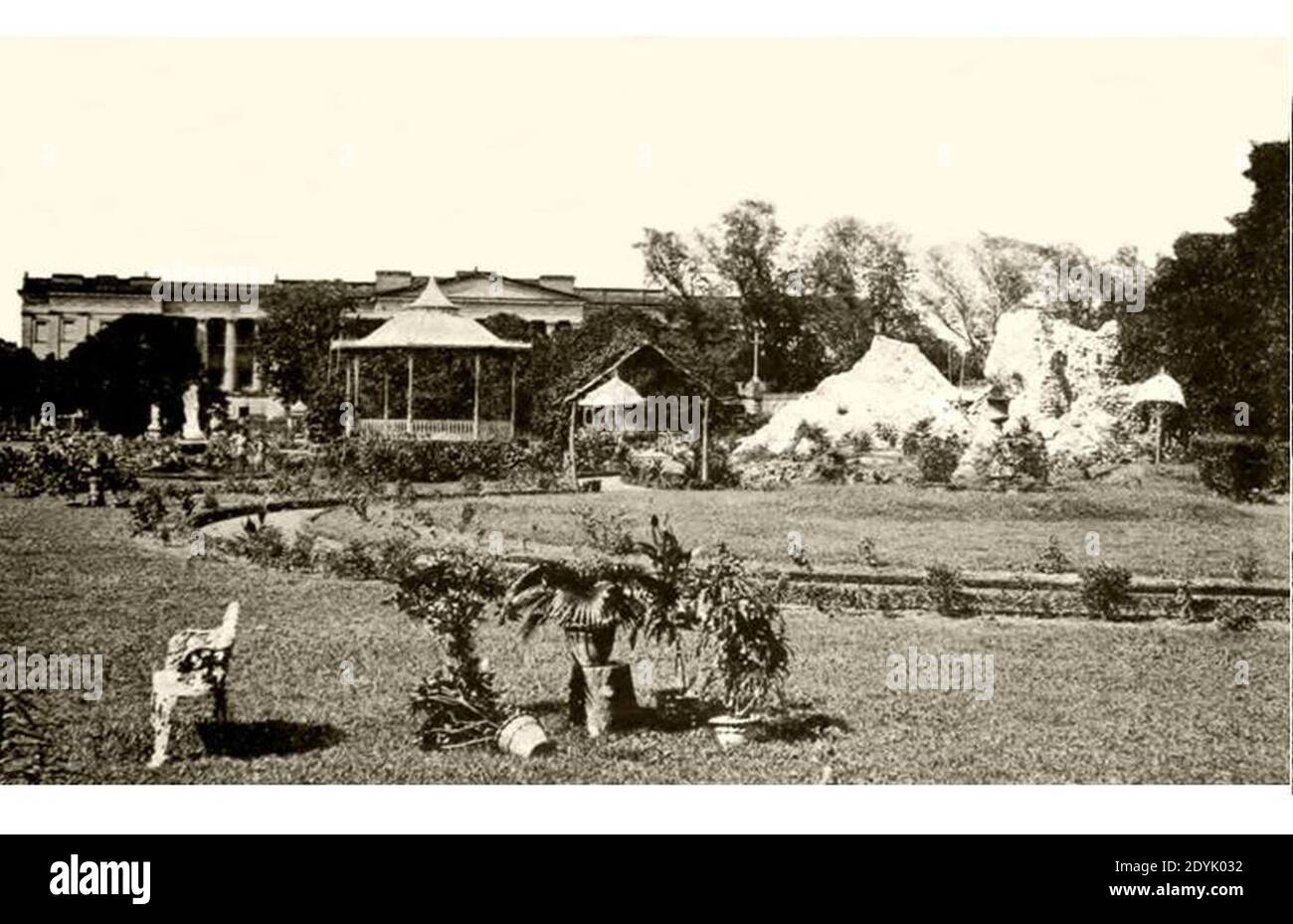 Landscape garden of Wasif Manzil Stock Photo - Alamy