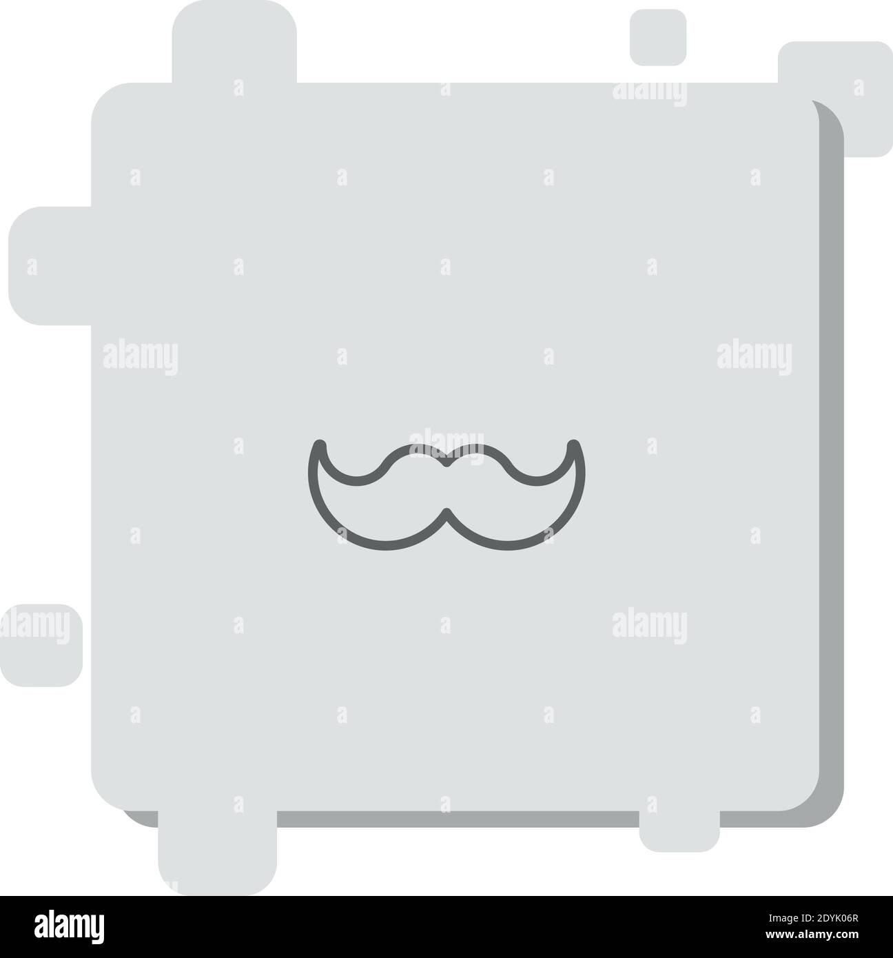 moustache vector icon modern simple vector illustration Stock Vector ...