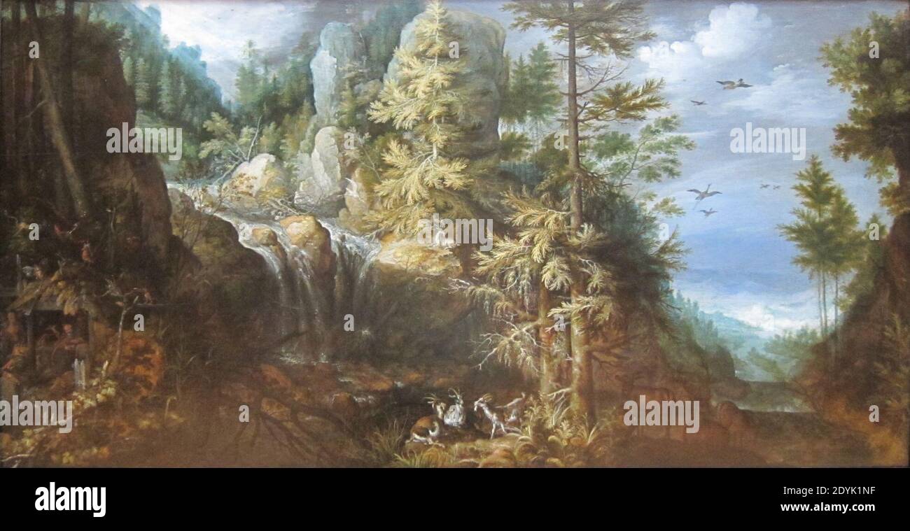 Landscape with the Temptation of Saint Anthony by Roelant Savery Stock ...