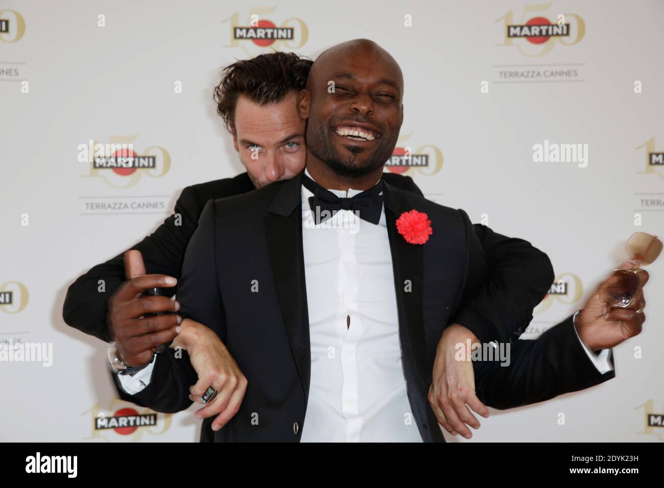 Sagamore Stevenin and Jimmy Jean-Louis during the opening party of ...