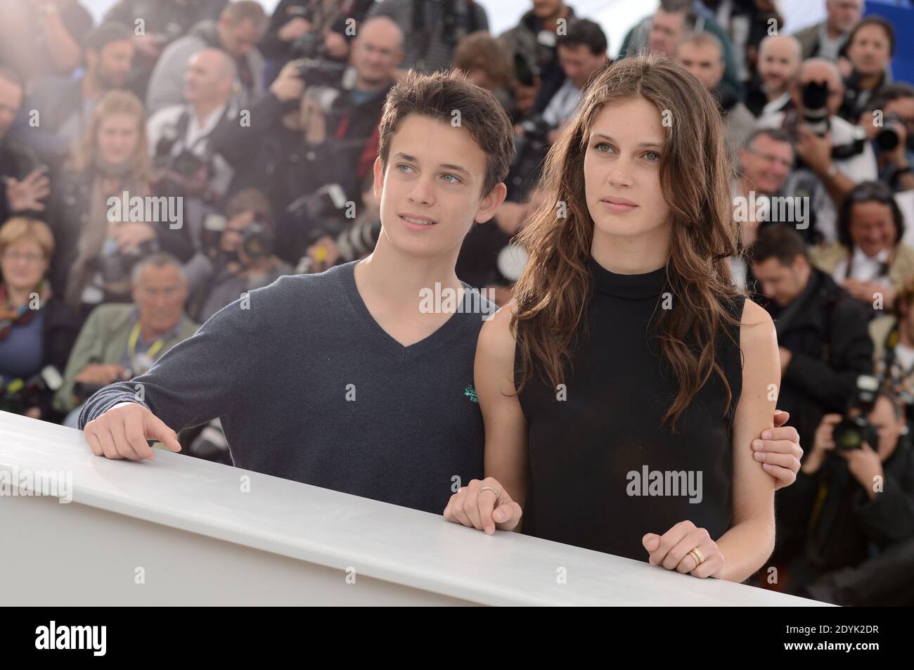 Marine Vacth, Fantin Ravat posing at the photocall of Jeune Et Jolie ...