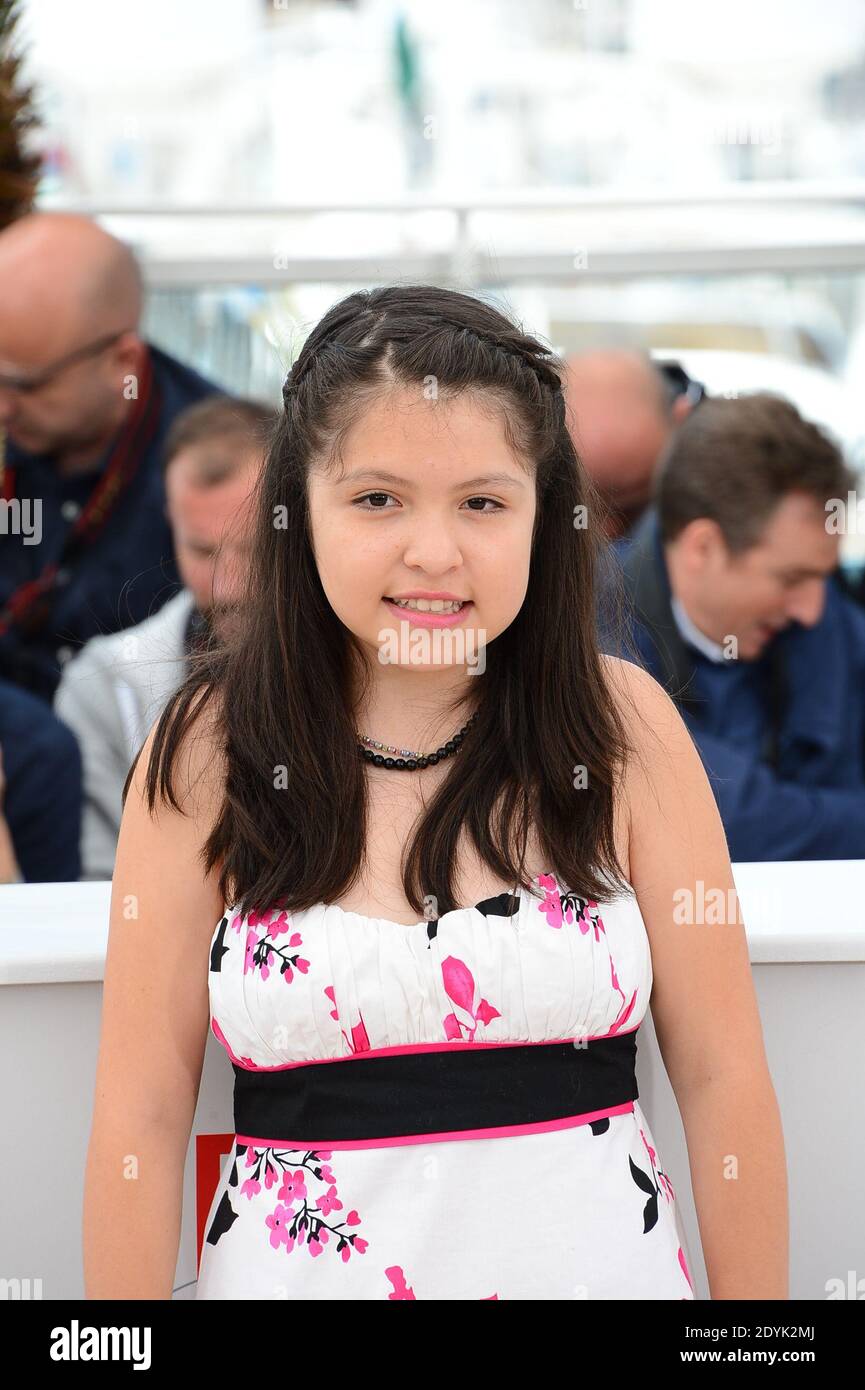 Andrea Vergara posing at Heli photocall held at the Palais Des ...