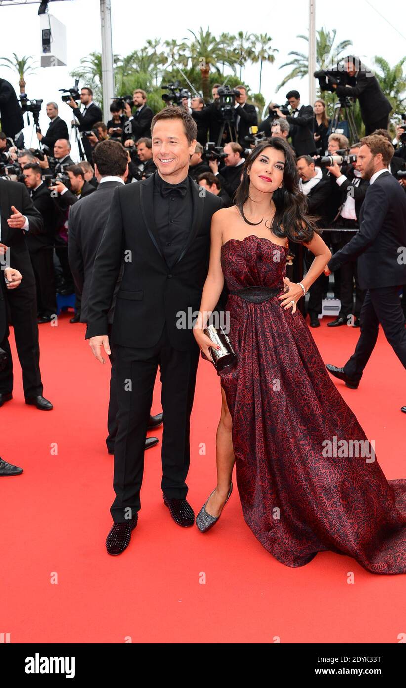 Stephane Rousseau and his wife arriving at the screening of the movie ...