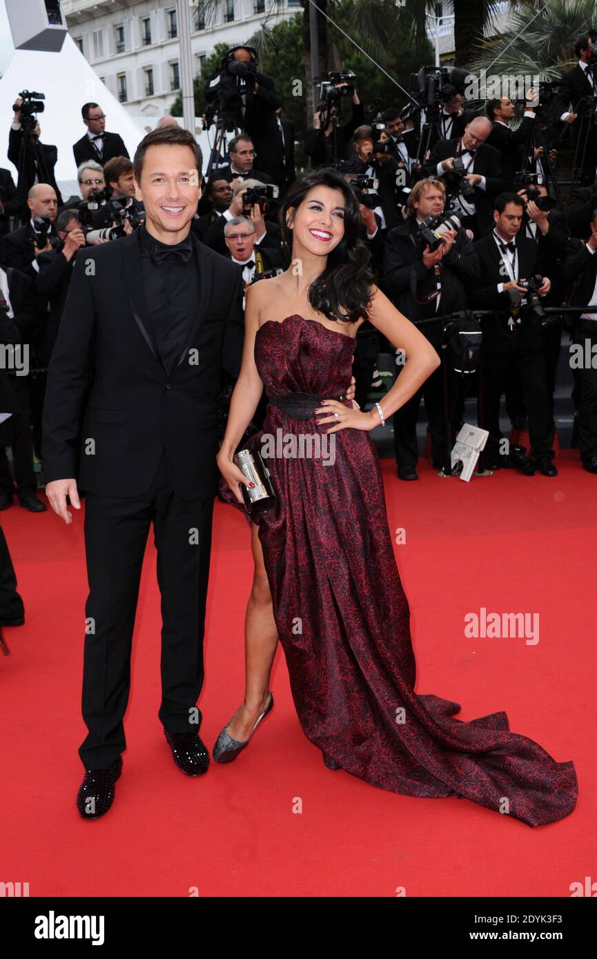 Stephane Rousseau and wife arriving at the screening of the movie ...
